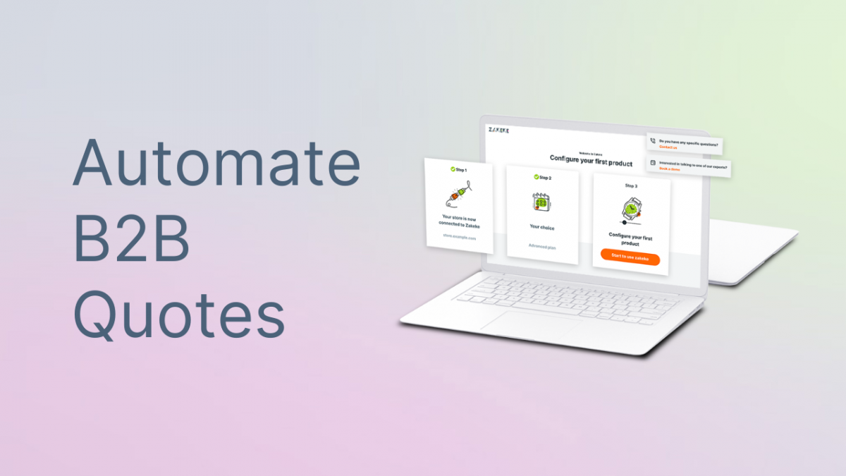 Automate B2B Quotes on eCommerce: Quick Guide | Zakeke