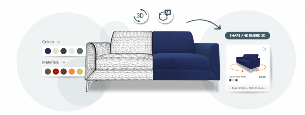 3D Viewer & Augmented Reality for eCommerce | Zakeke