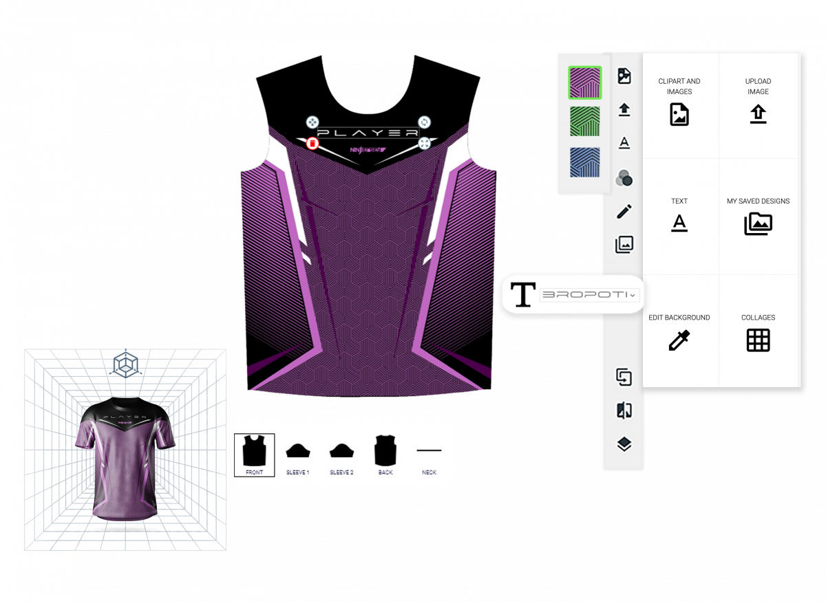 Online Uniform Designer for eCommerce | Web2Print | Zakeke