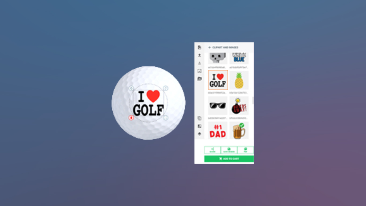 Golf Ball Customizer for eCommerce | Zakeke